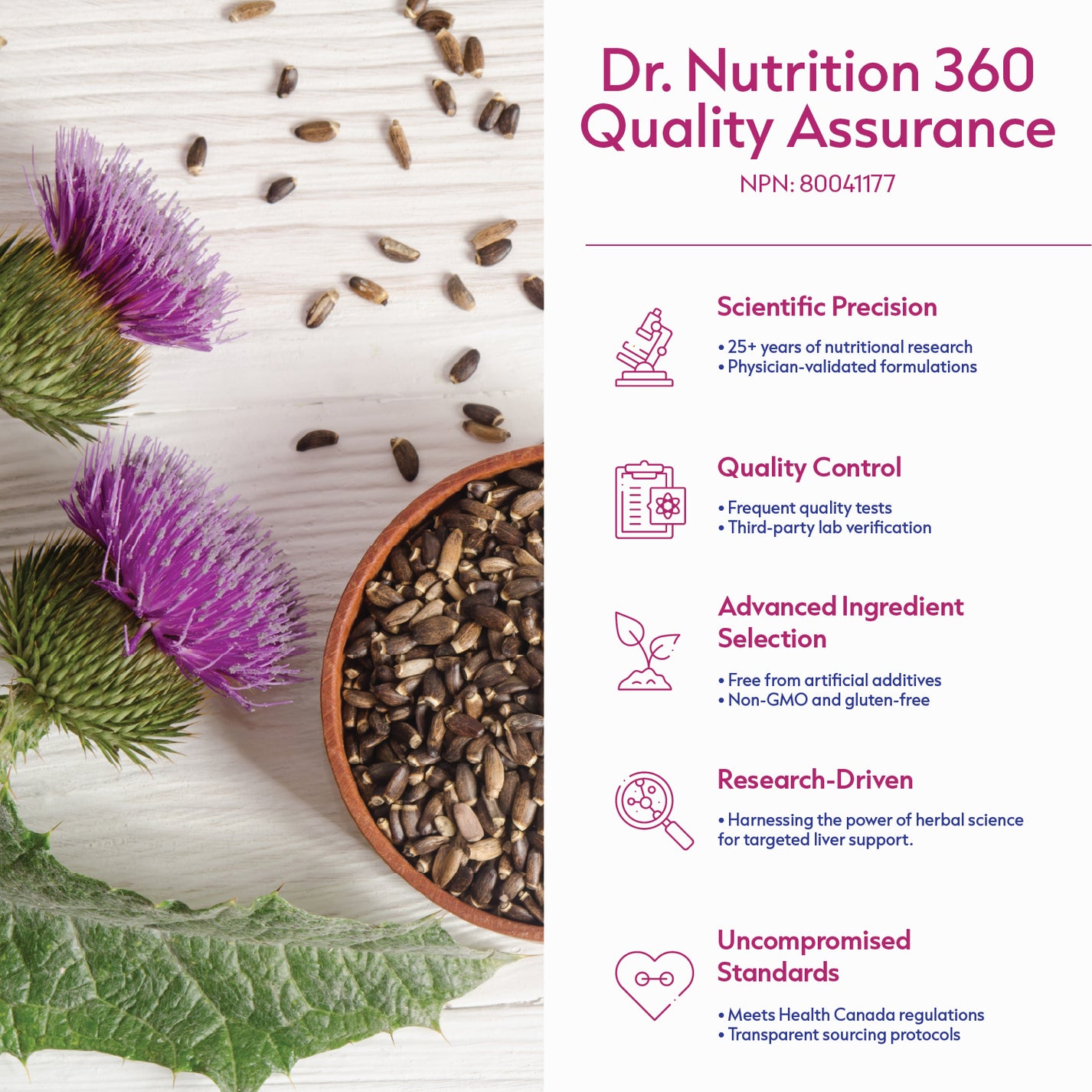 Milk Thistle 500mg 60 Capsules – Dr Nutrition 360